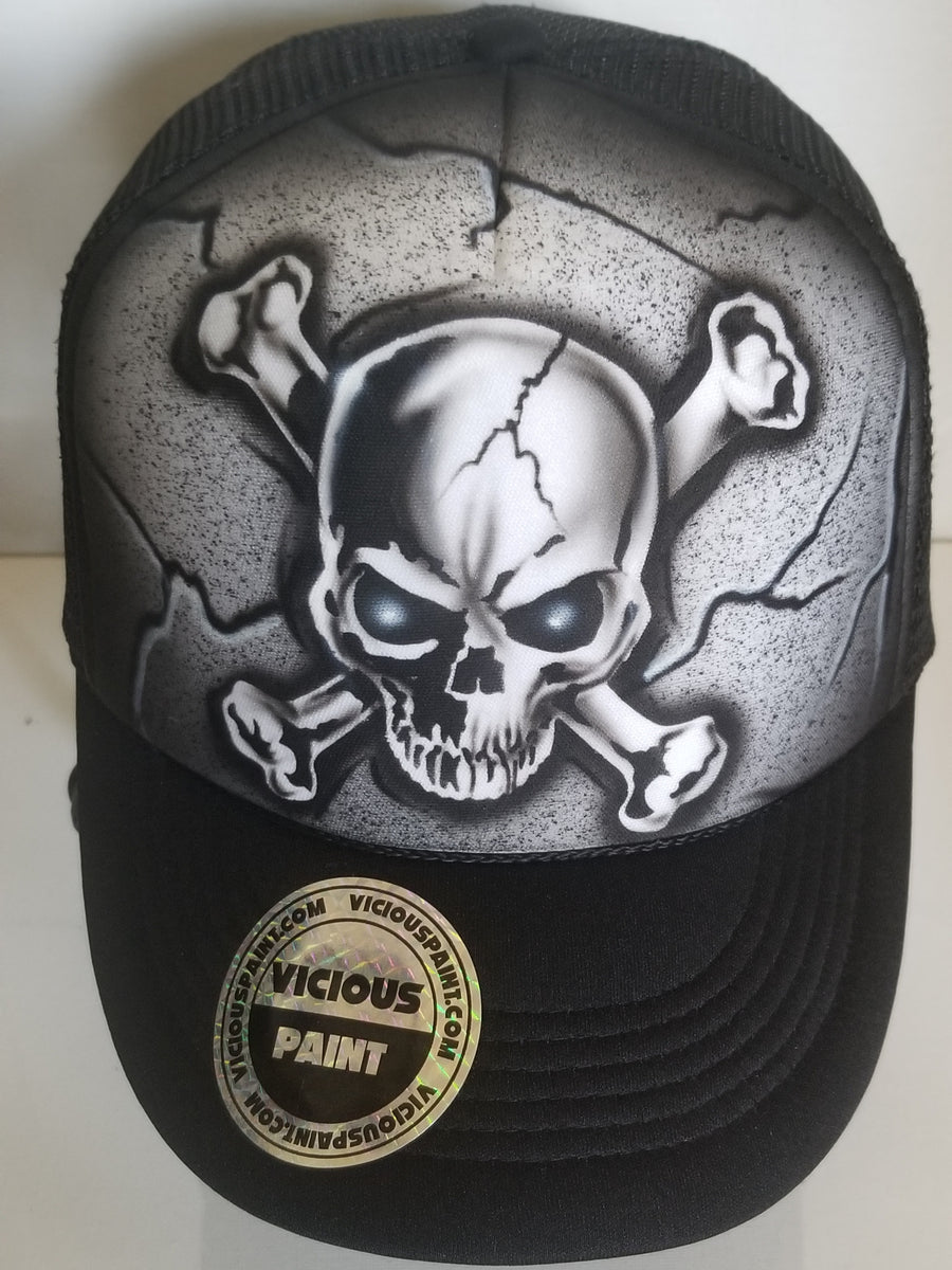Skull And Crossbones Hat – Vicious Paint