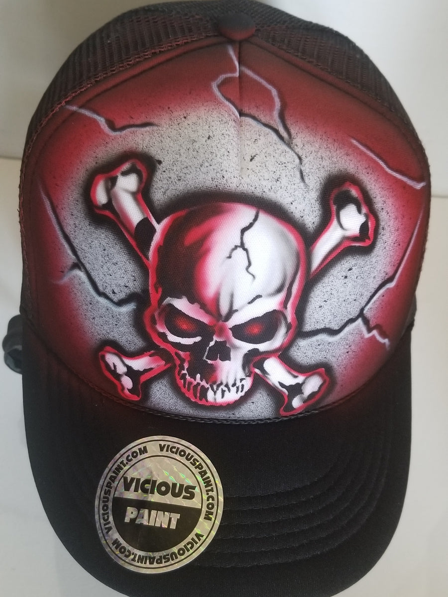 Skull And Crossbones Hat – Vicious Paint